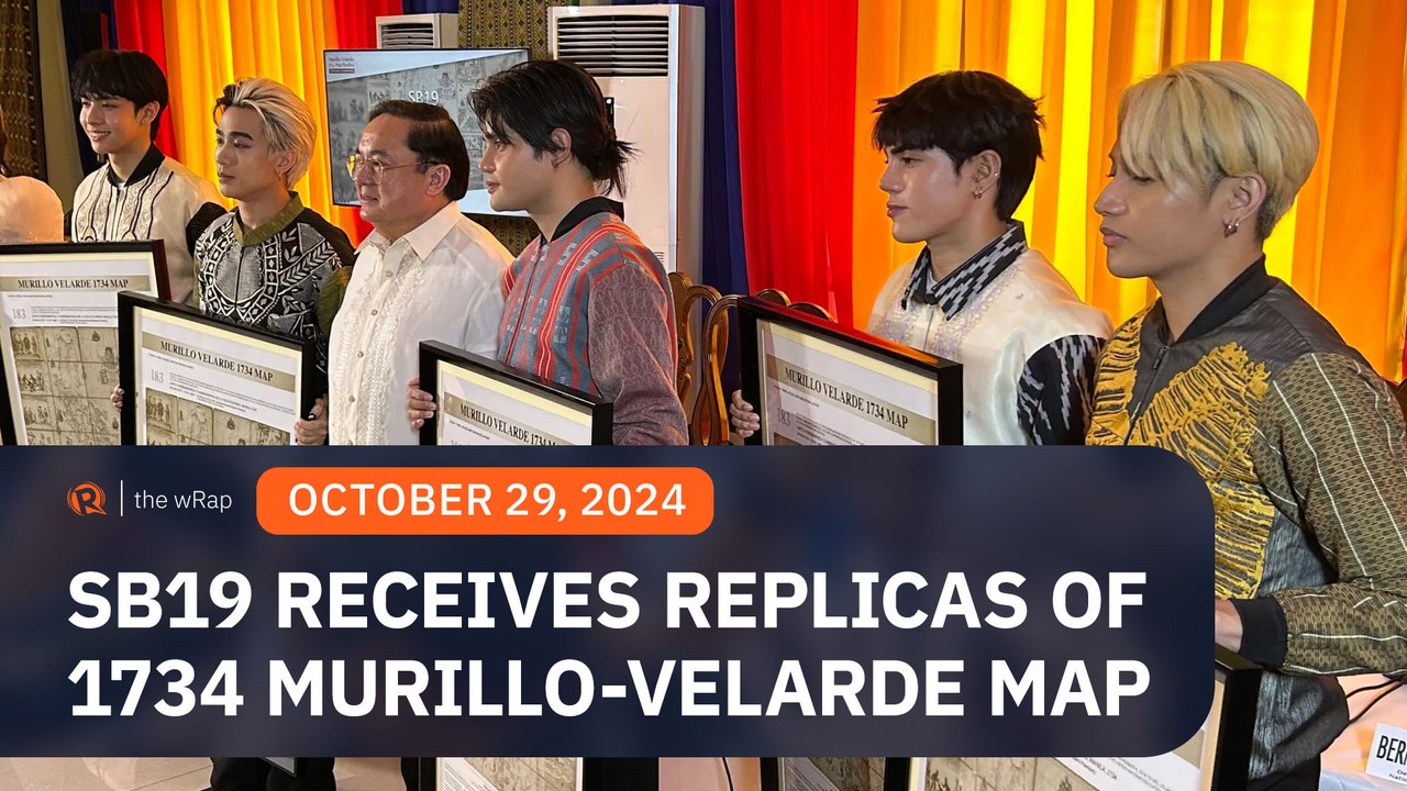SB19 receives replicas of 1734 Murillo-Velarde map from AIJC, Mel Velarde - video Dailymotion