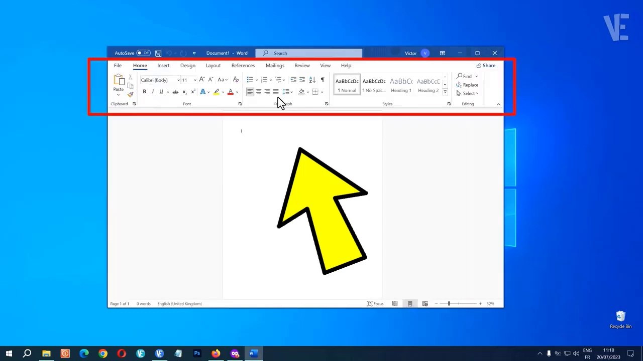 How to Show / Hide Ribbon Bar in Microsoft Word - video Dailymotion