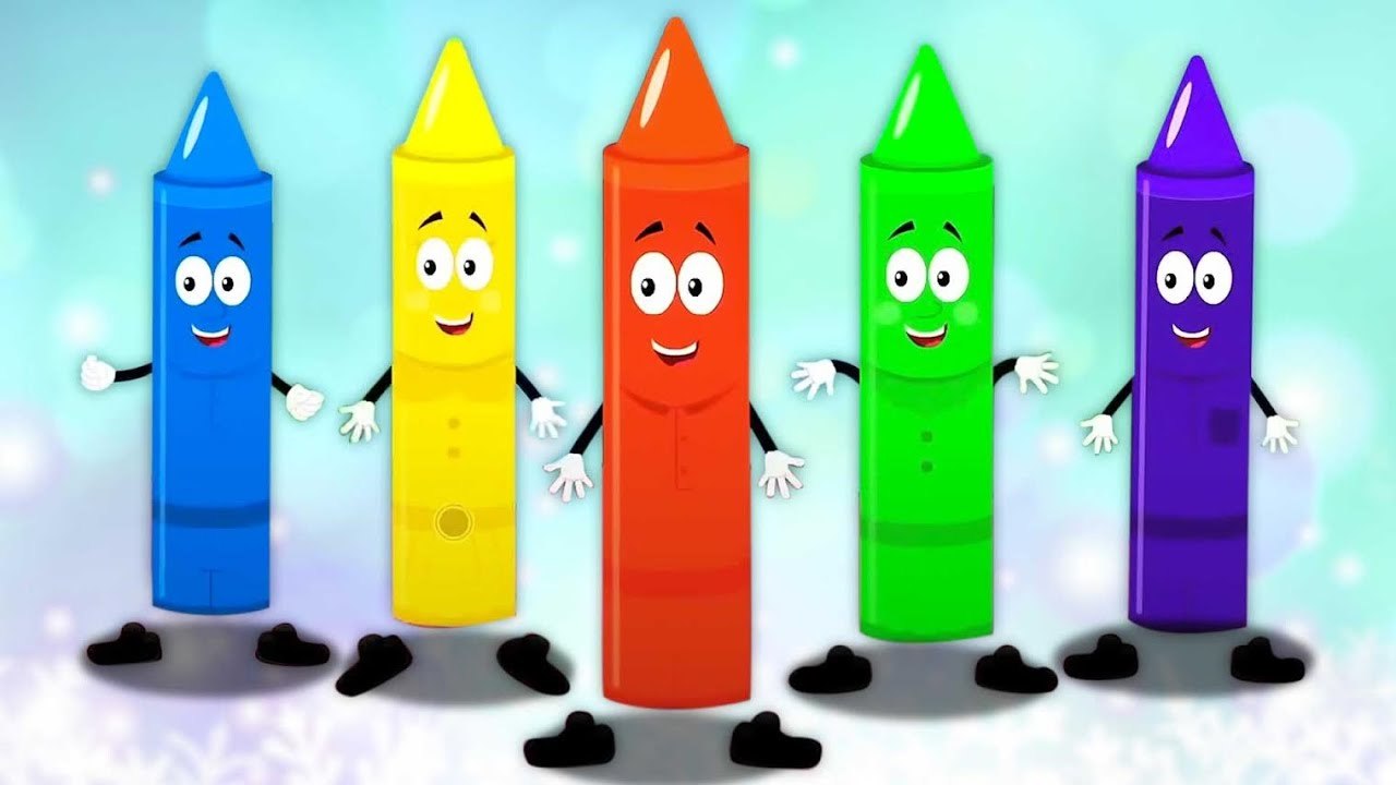 Five Little Crayons, Numbers Song and Learning Videos for Kids - video ...