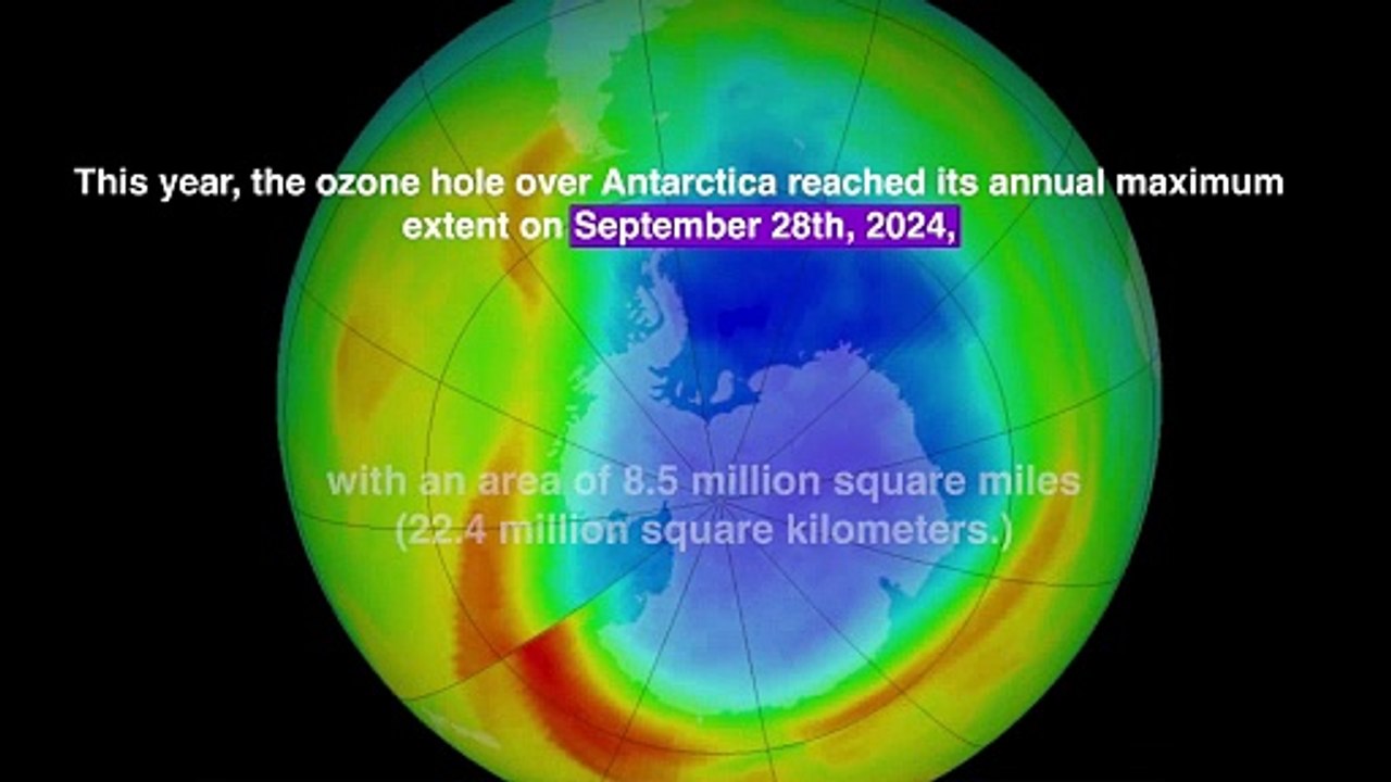 NASA, NOAA 2024 Ozone Hole Update - video Dailymotion