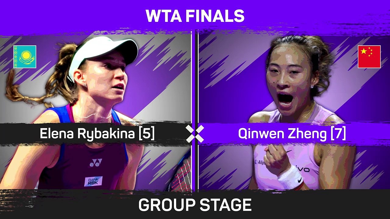 Zheng battles past Rybakina in WTA Finals - video Dailymotion