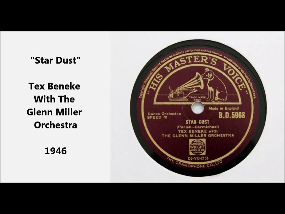 Tex Beneke With The Glenn Miller Orchestra - Star Dust (1946) - Vídeo ...