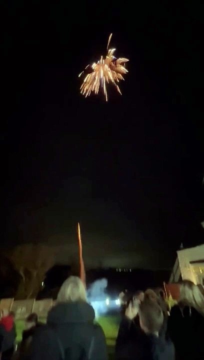 Panic as fireworks display goes wrong - video Dailymotion