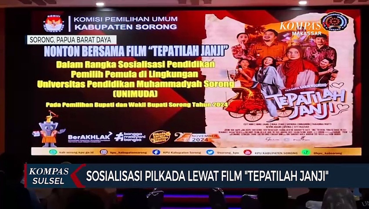 Sosialisasi pilkada lewat film Tepatilah Janji - Video Dailymotion