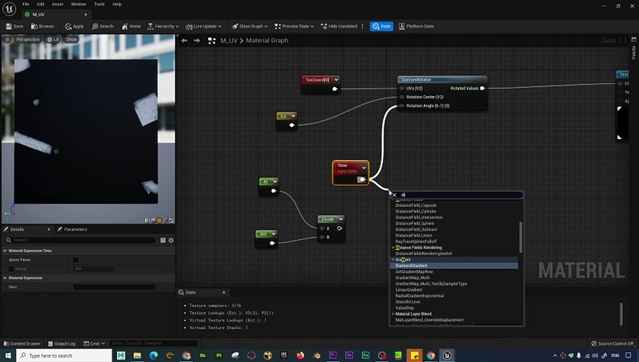 More Stuff With UV | Rotate Texture In Unreal Engine | How to Rotate Offset Scale Texture in ...