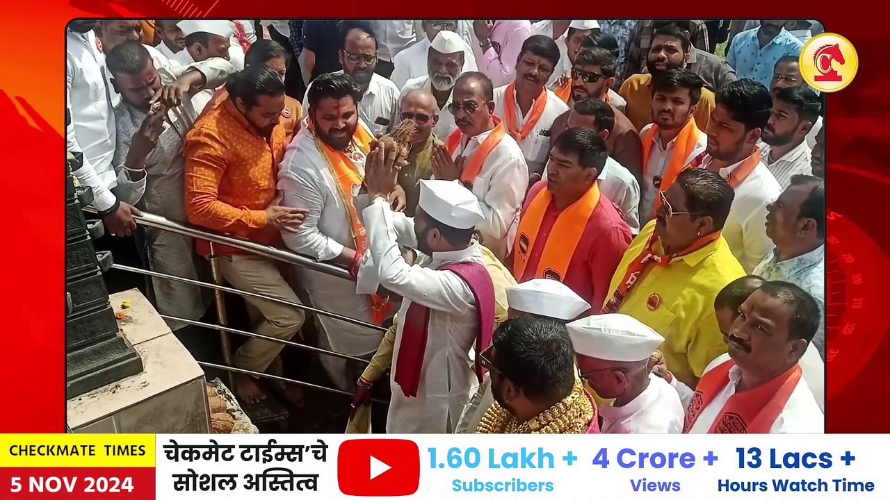 मयुरेश रमेश वांजळे यांच्या प्रचाराचा नारळ फुटला; वारकरी आणि वस्तादांना ...