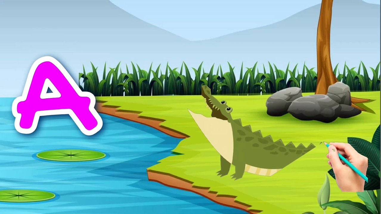 "A is for Alligator | ABC Nursery Rhymes | Fun Alphabet Learning ...