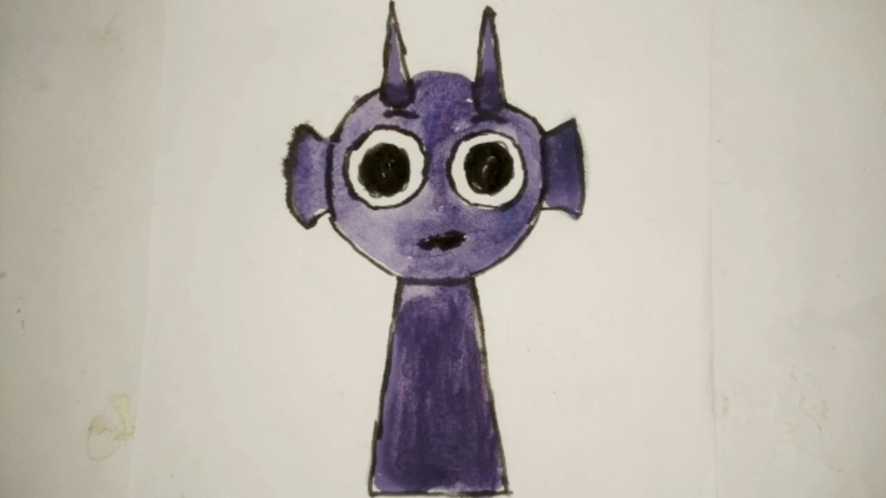 Durple drawing from Incredible Sprunki - video Dailymotion