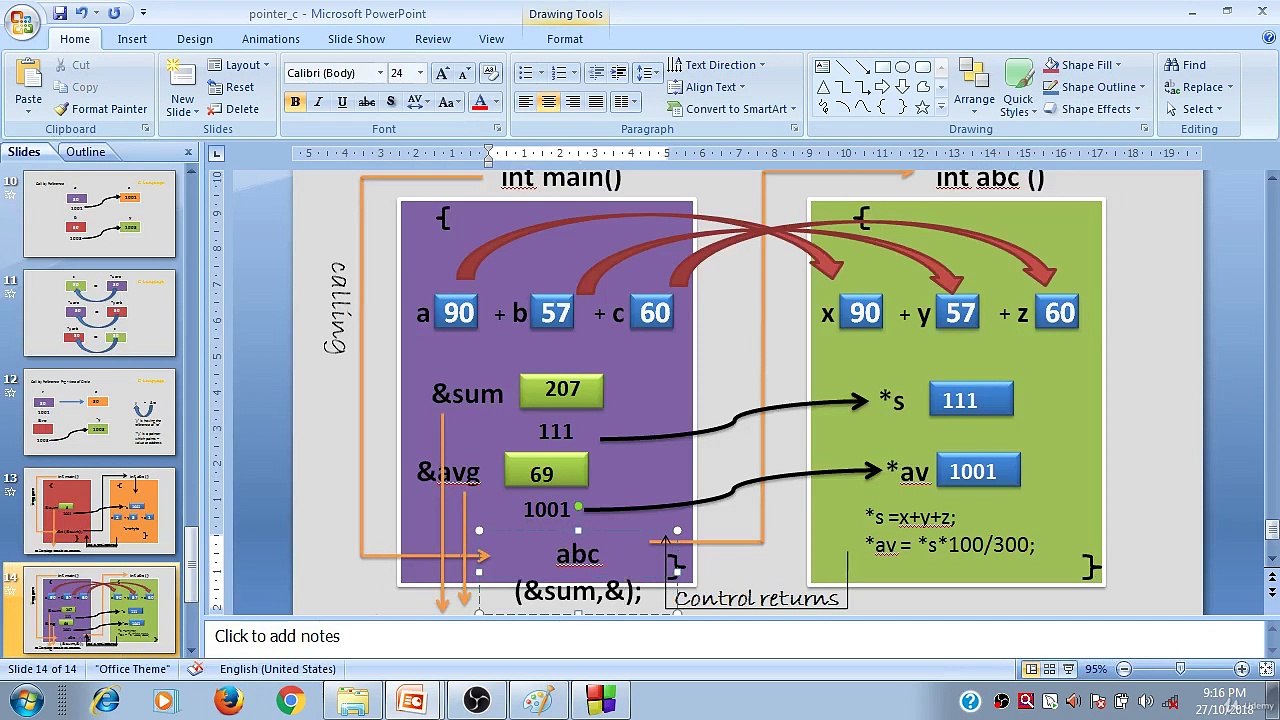 Learn Programming Technique C to Master Skills - Fourth Program - (Call by Reference - continue ...