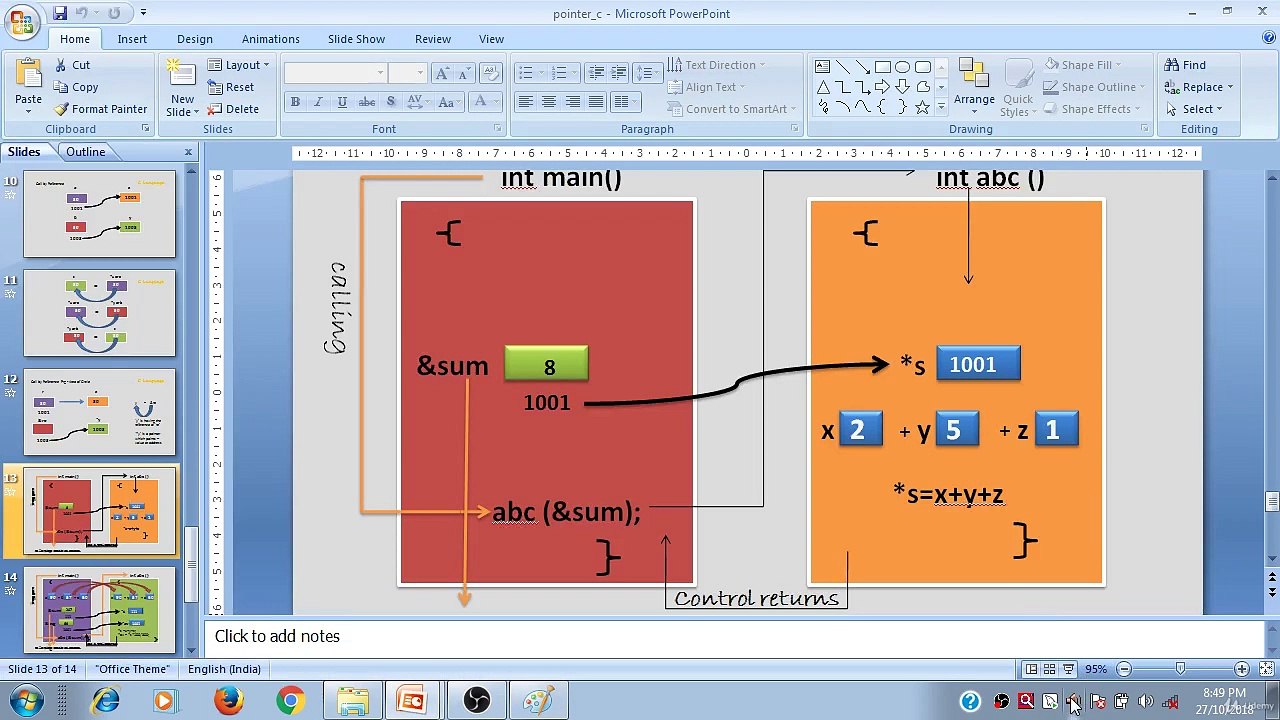 Learn Programming Technique C to Master Skills - Third Program - Call by Reference (continue ...