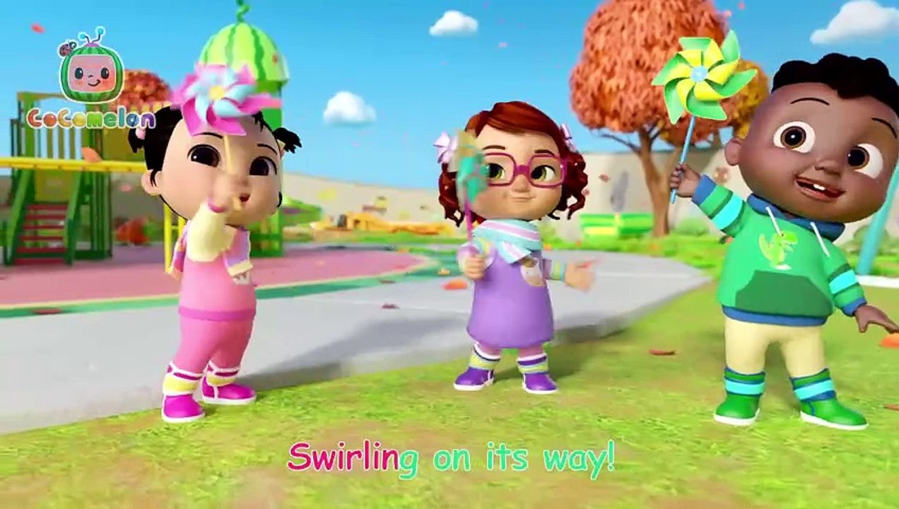 Fall Playground Song with Rainbow Pinwheels! _ CoComelon Nursery Rhymes ...