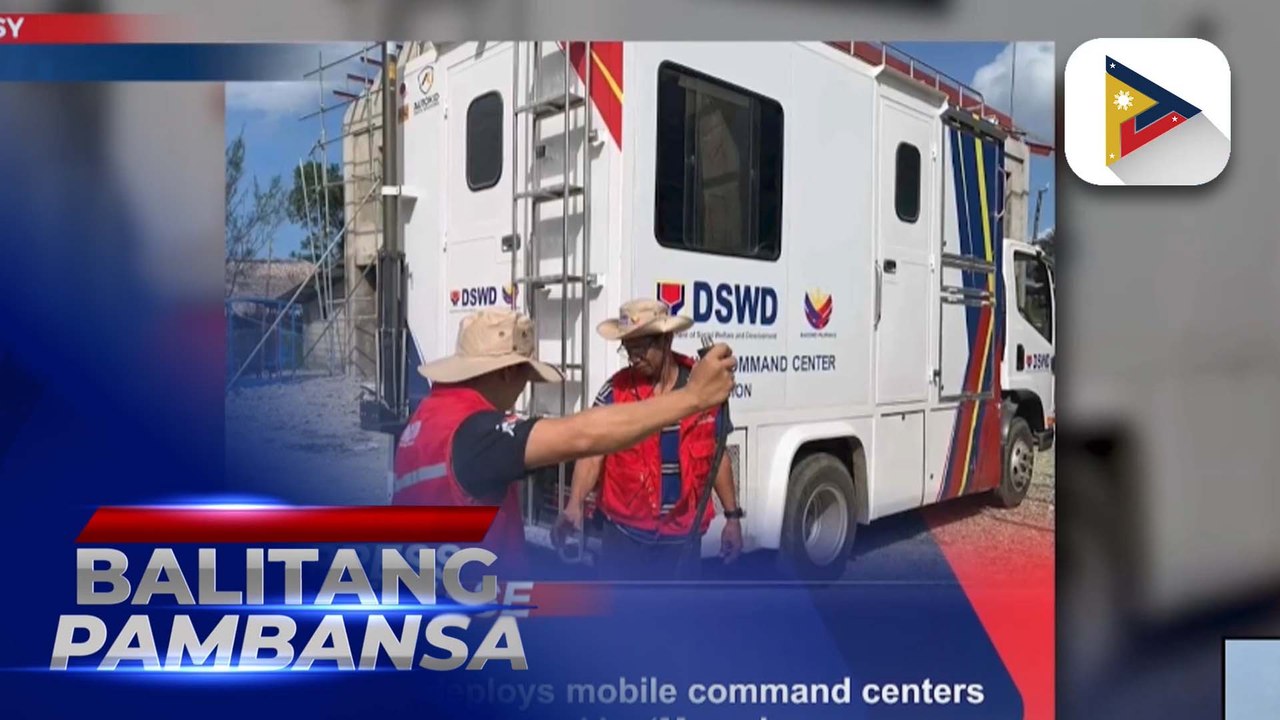 DSWD, nagtayo ng mobile command center sa mga lugar na nasalanta ng ...