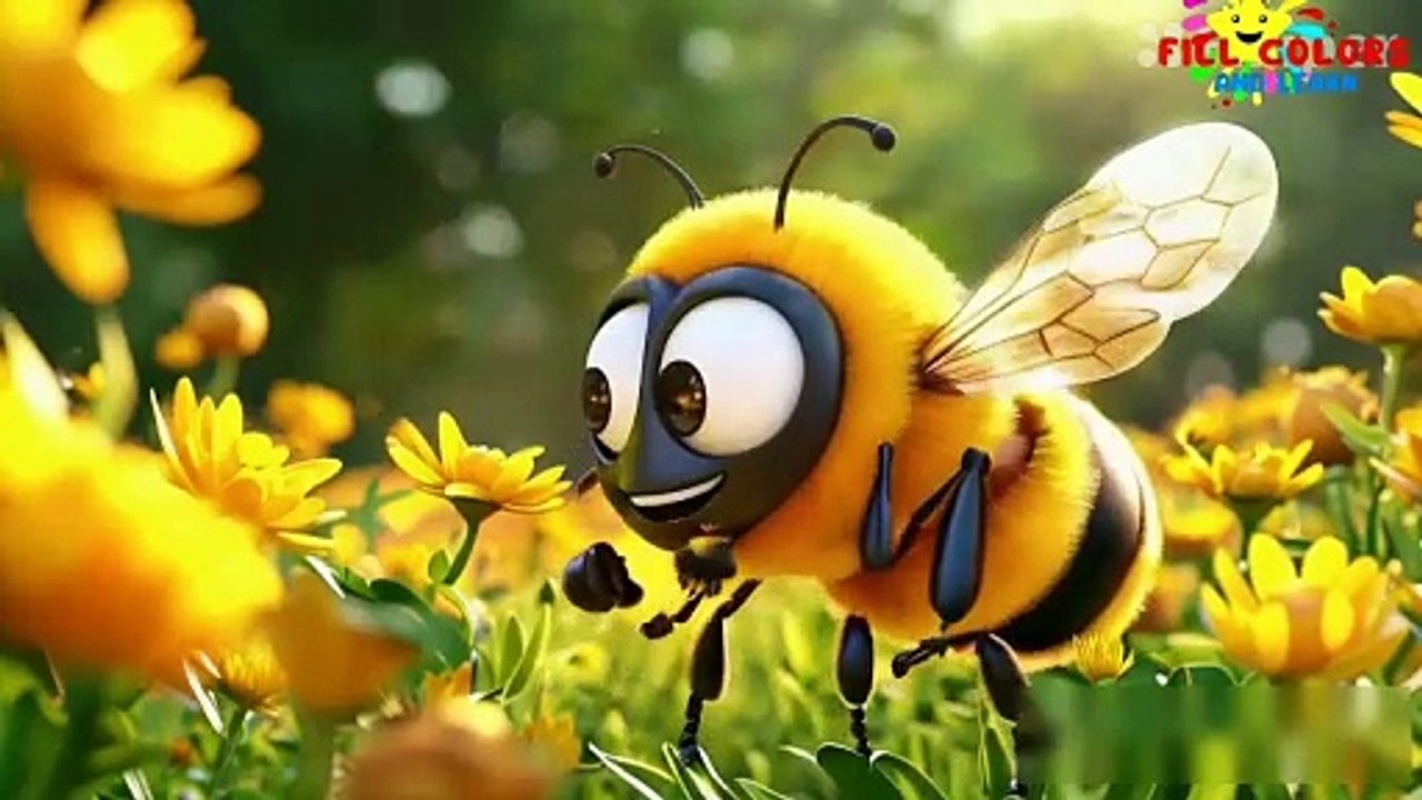 The Busy Bee Song | Baby Poem | Baby Songs | English rhymes for kids ...