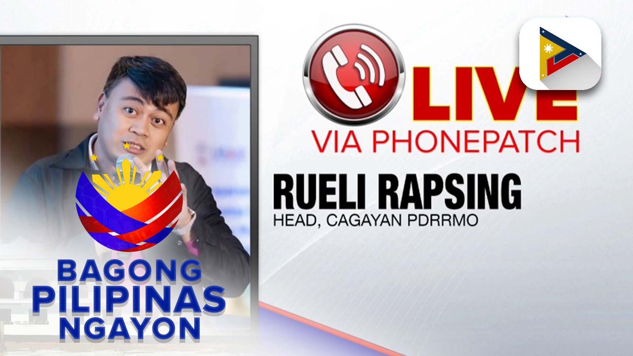 Panayam kay Cagayan PDRRMO head Rueli Rapsing ukol sa update sa pagbaha at iba ... - video ...