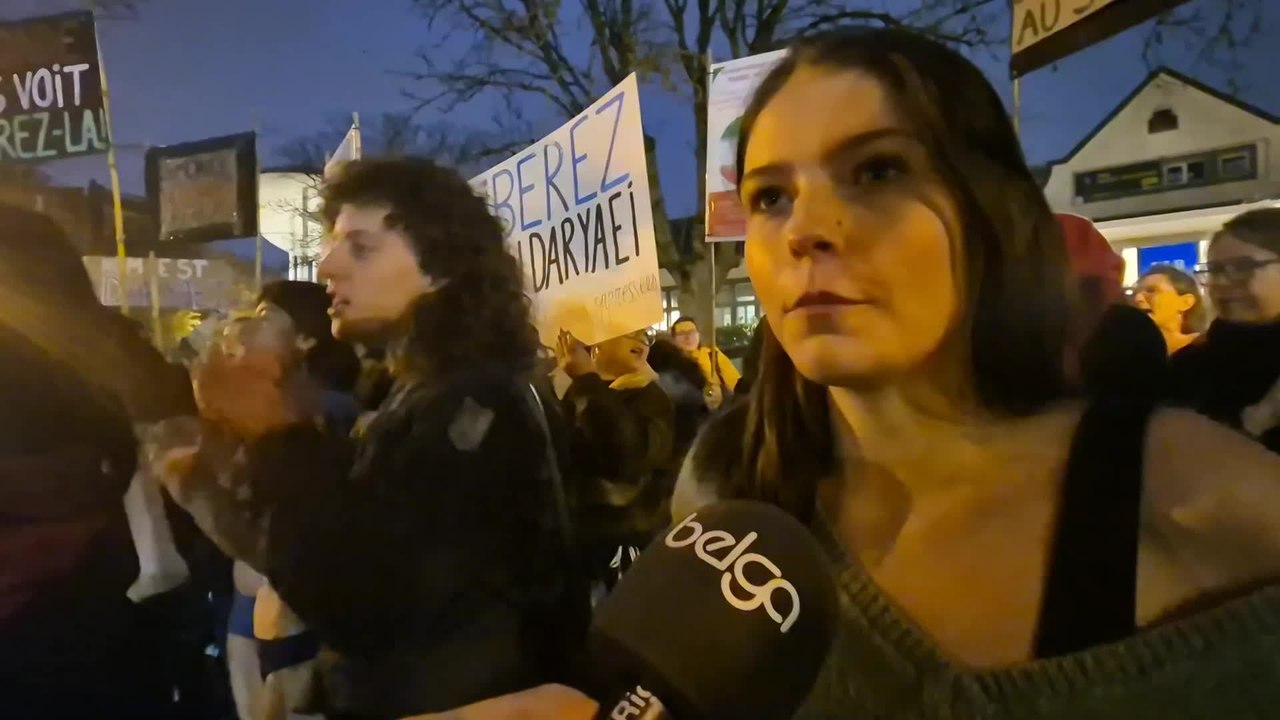 Manifestation à l'ambassade d'Iran pour la libération de l'étudiante ...