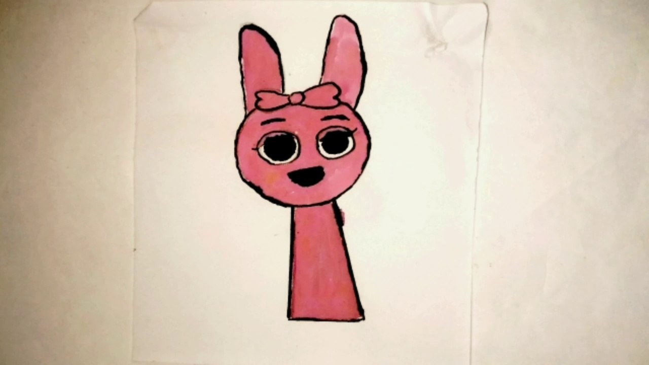 How to draw Pinki incredible Sprunki step by step - video Dailymotion