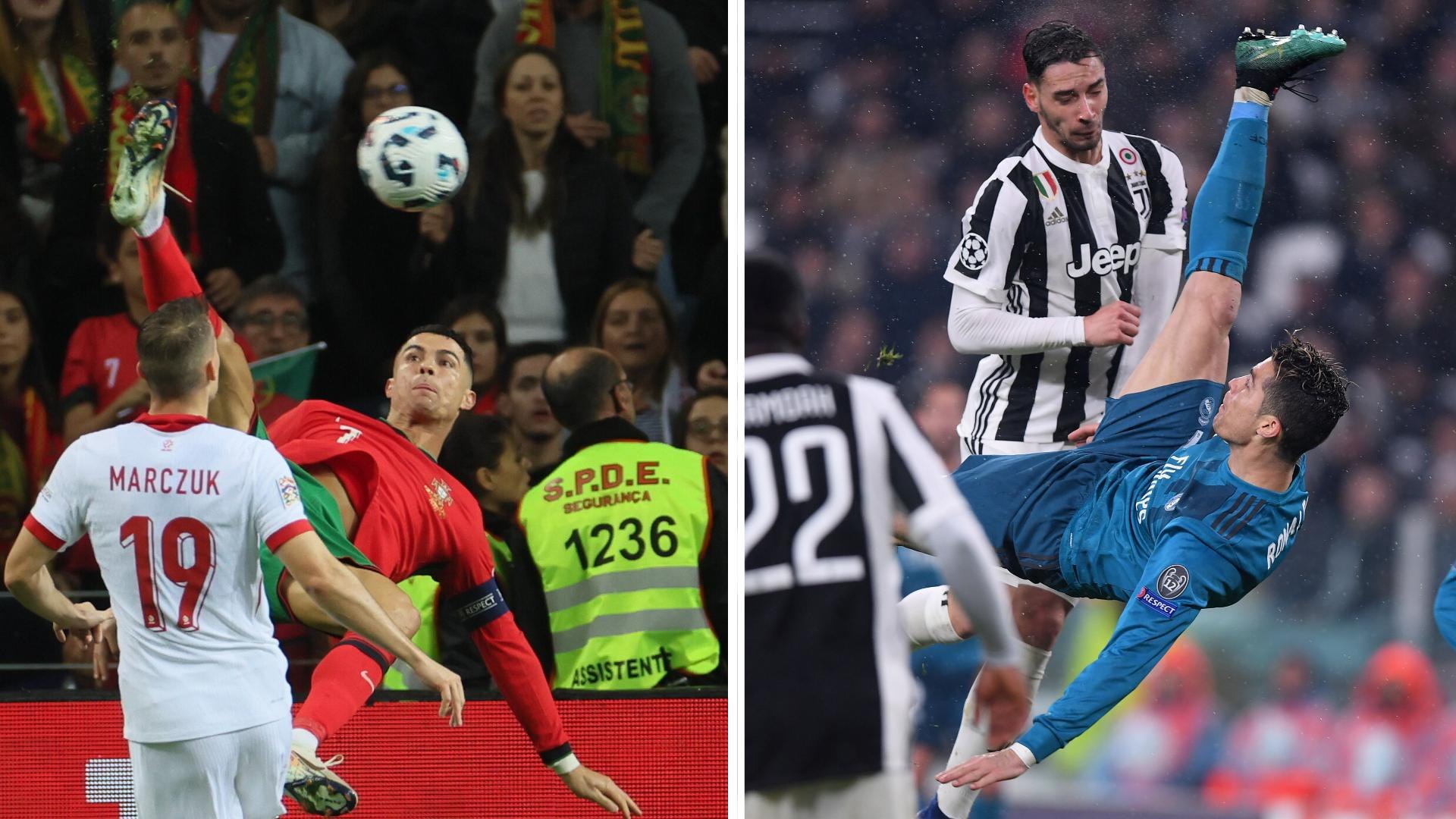 Ronaldo Doing A Bicycle Kick 2024