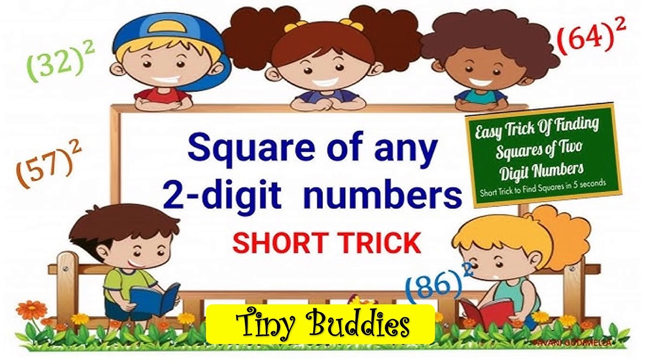 Square of any 2 digit number tricks ll squares in seconds - video ...