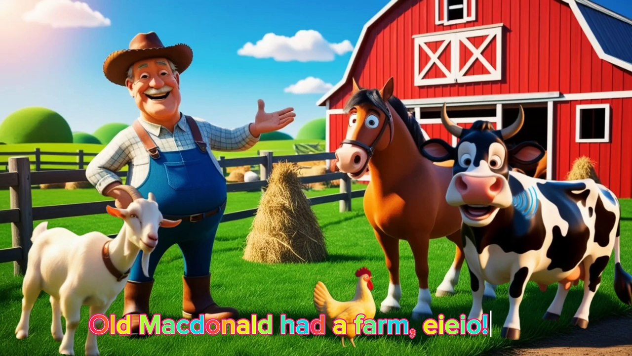 Old MacDonald Had a Farm | Fun Nursery Rhymes for Kids | Animal Sounds ...