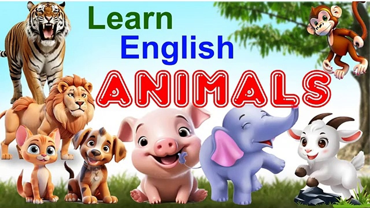 Animals for Kids 21 Picture Farm Animal Sound - Learn English - Animals Vocabulary In English ...