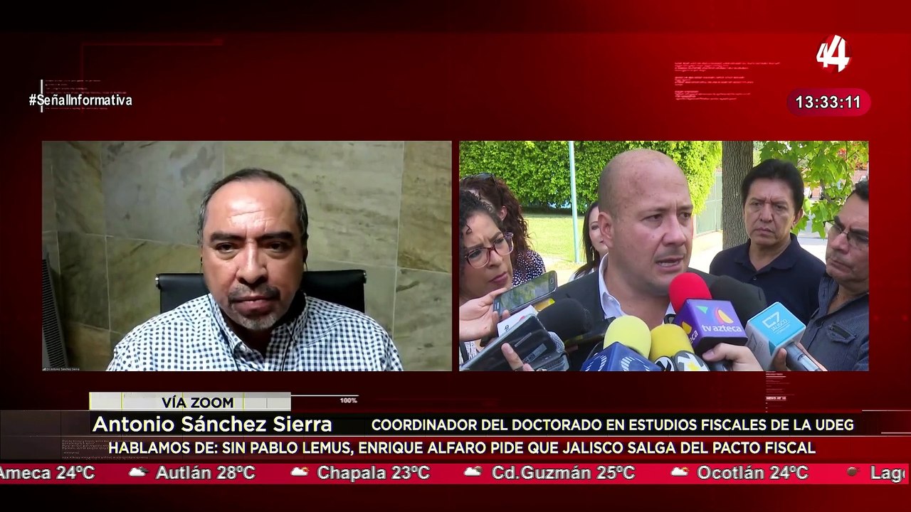 Antonio Sánchez Sierra habla de la iniciativa de Enrique Alfaro sobre salir del Pacto Fiscal ...