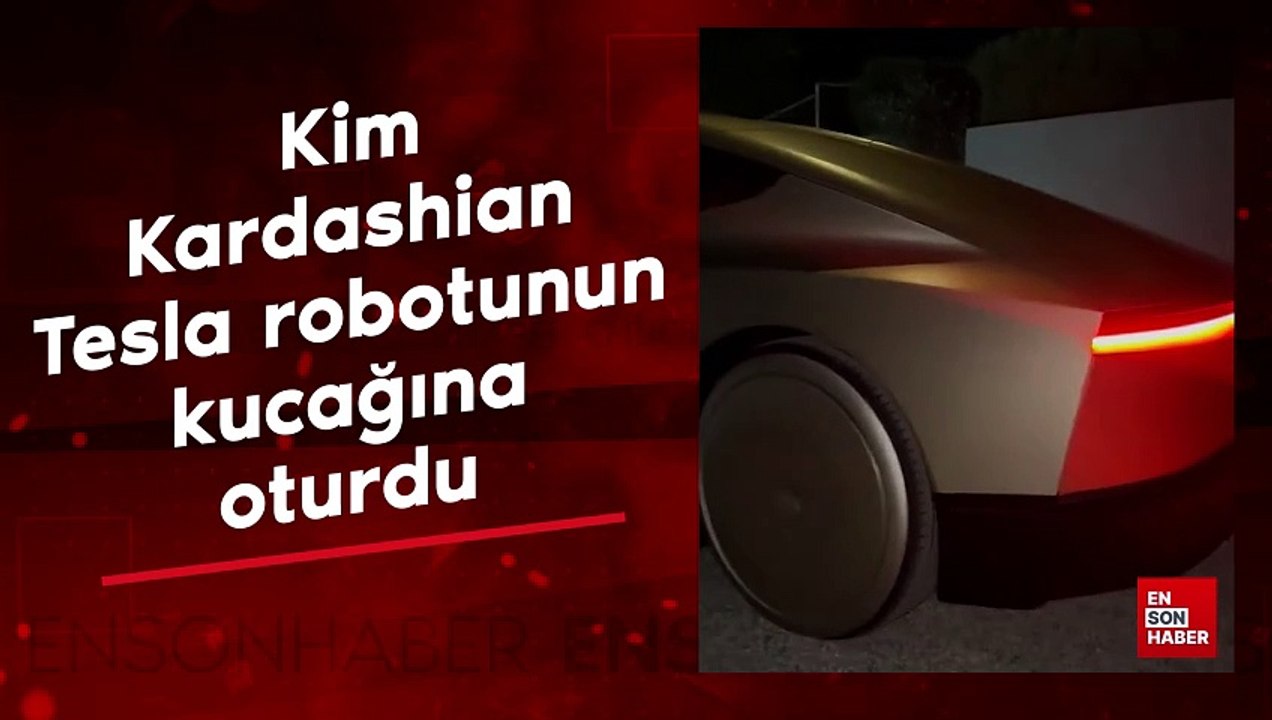 Kim Kardashian Tesla robotunun kucağına oturdu - Dailymotion Video
