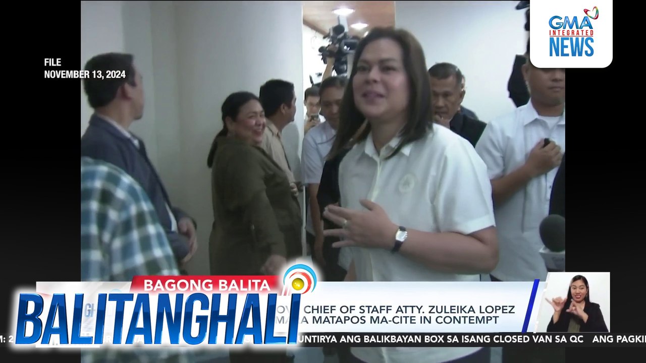 VP Duterte, binisita si OVP Chief of Staff Atty. Zuleika Lopez na naka ...