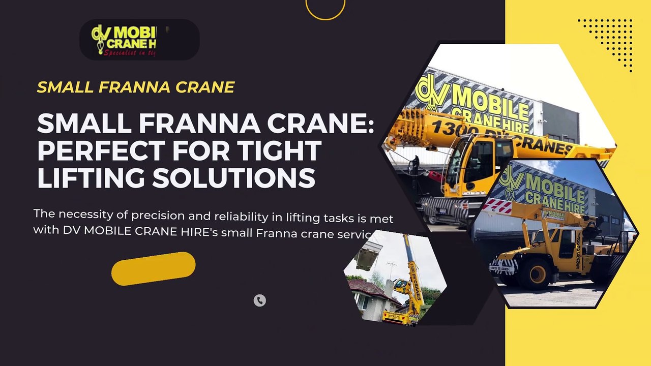 Small Franna Crane Perfect for Tight Lifting Solutions - video Dailymotion