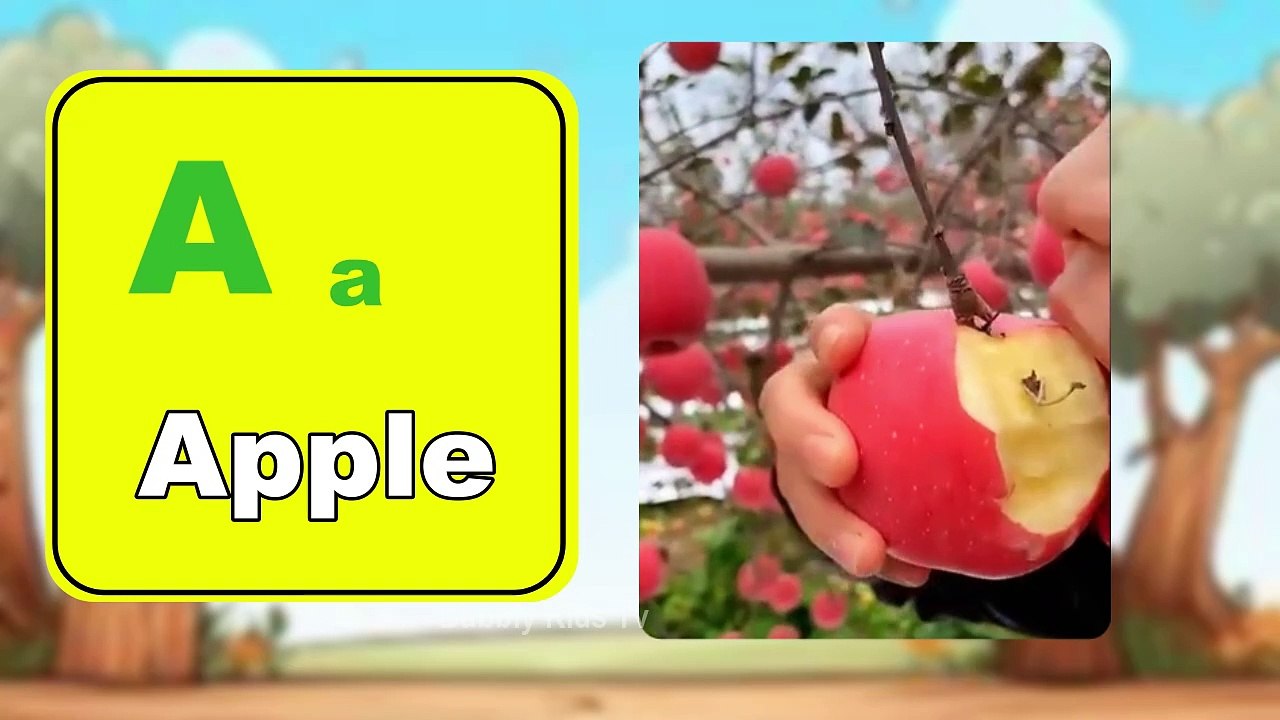 A is for apple | English learn | phonics song | abc song - video ...