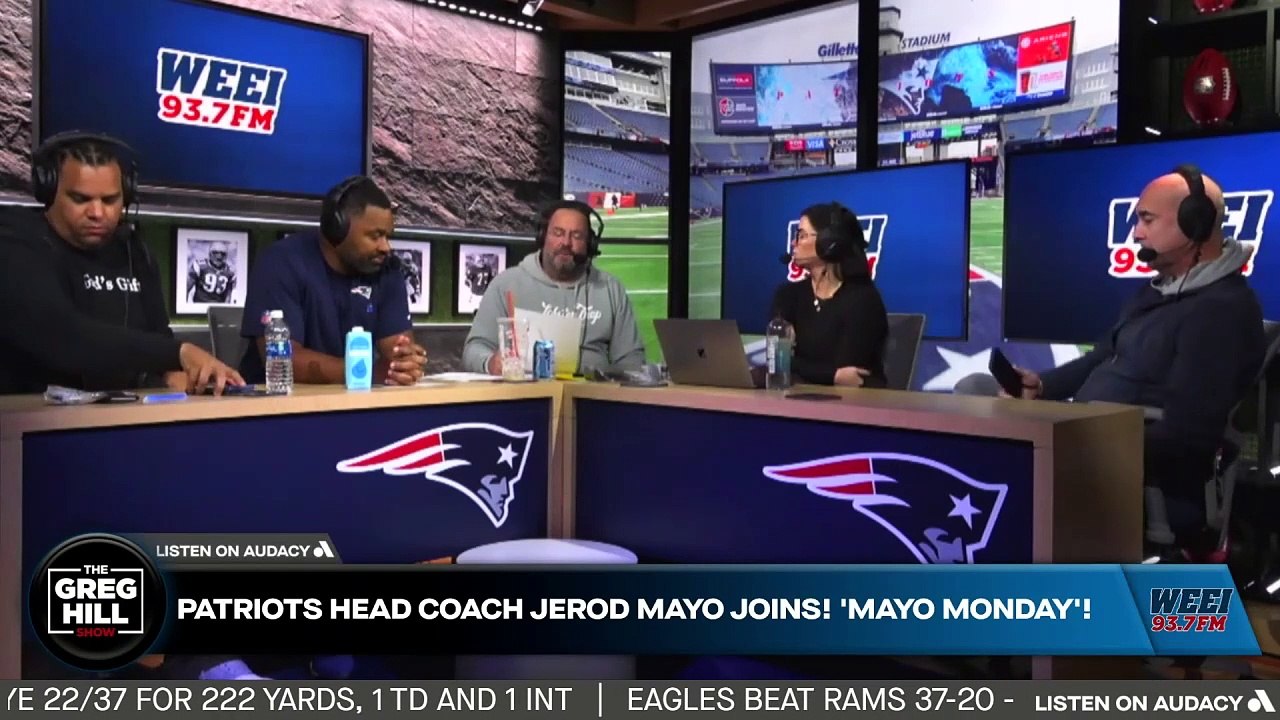 Patriots Head Coach Jerod Mayo joins! Mayo Monday! What does Mayo think ...