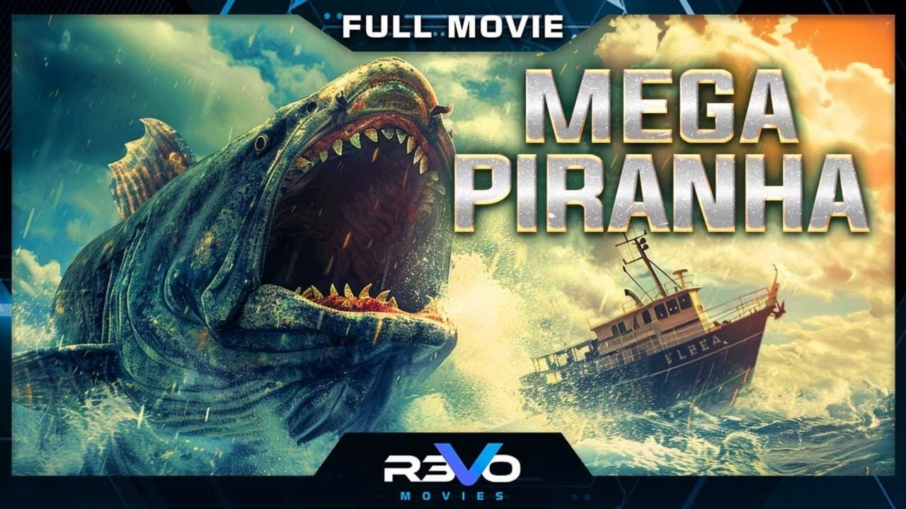 MEGA PIRANHA | COMPLETE FULL ACTION THRILLER FILM | GIANT CREATURE ...