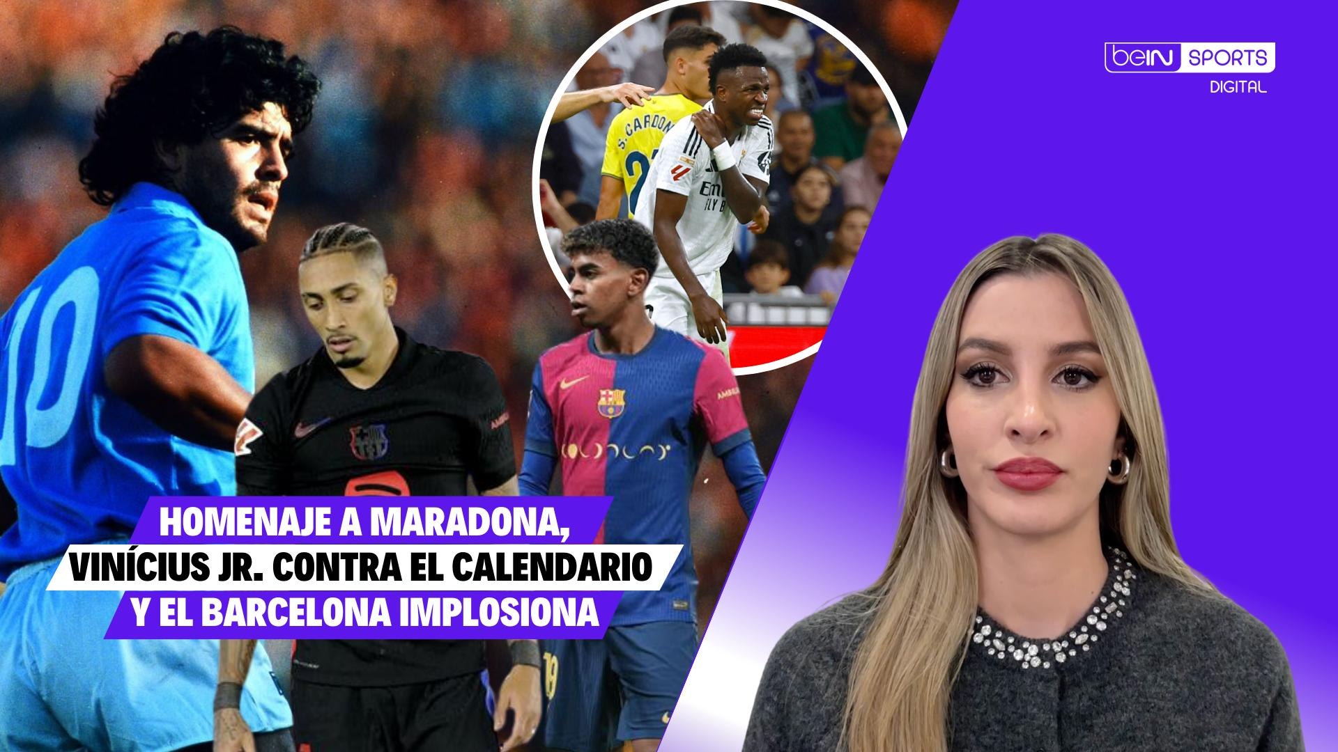 Homenaje a Maradona en aniversario de fallecimiento, Vinícius Jr ...