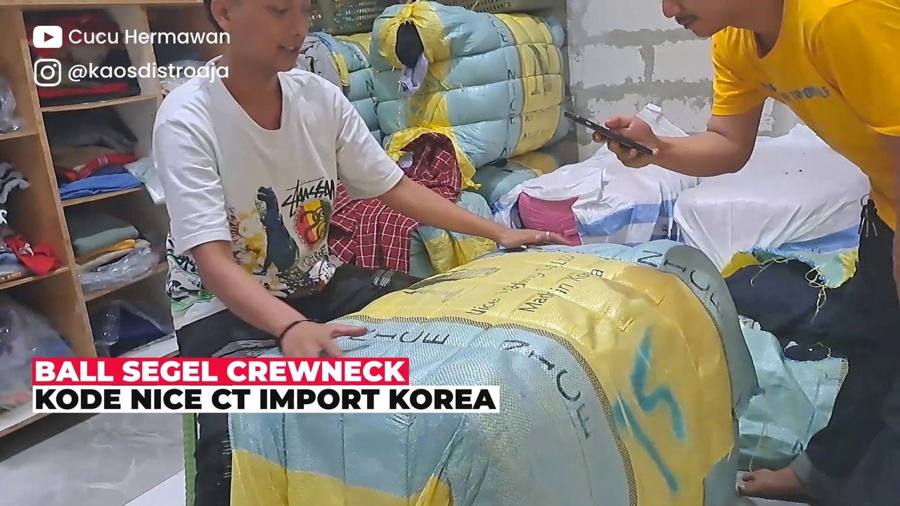 BUKA BALL SEGEL CREWNECK THRIFTING KODE NICE CT IMPORT KOREA - video ...