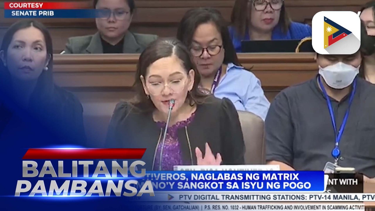 Sen. Hontiveros, naglabas ng matrix ng mga umano’y sangkot sa isyu ng ...