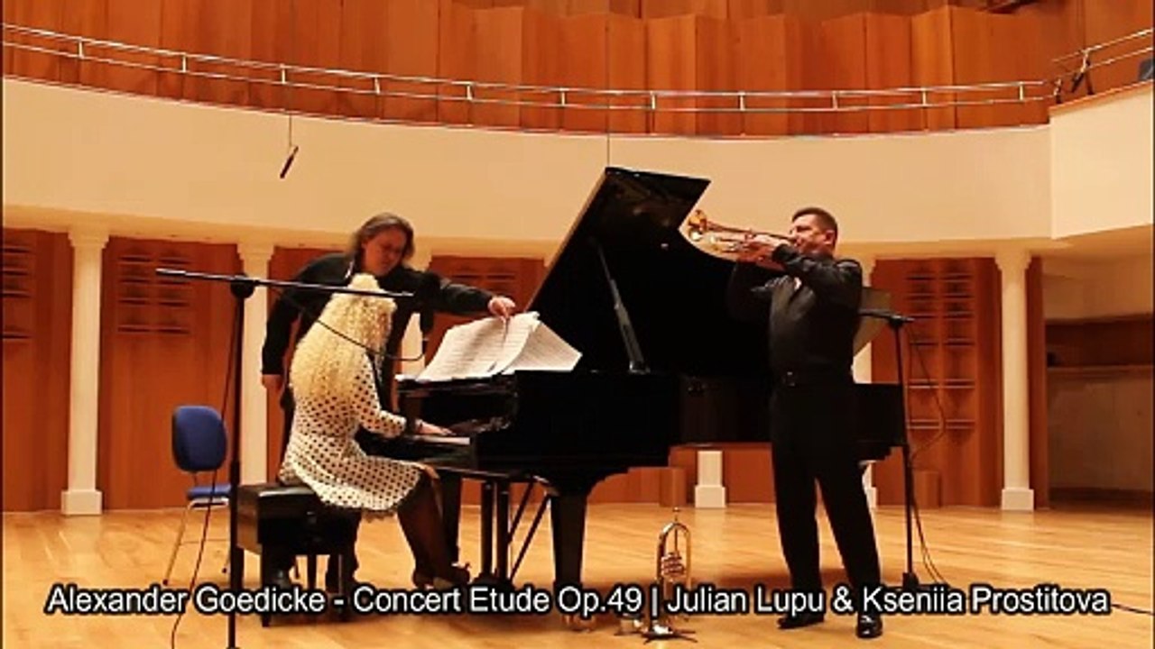 A. Goedicke - Concert Etude Op. 49 _ Julian Lupu & Kseniia Prostitova ...