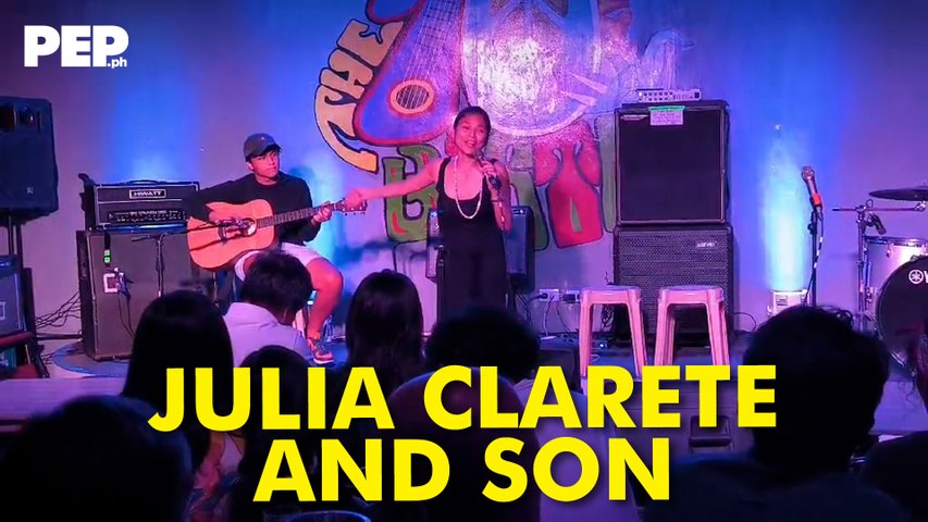 Julia Clarete performs with son Sebastian at '70s Bistro | PEP Jams