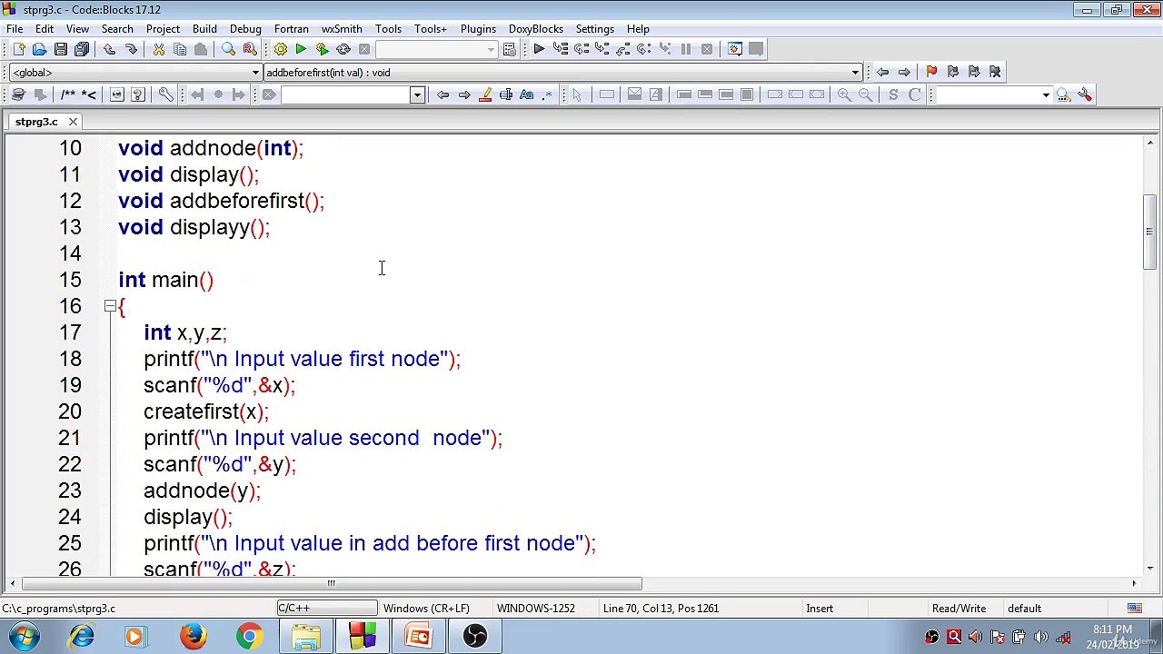 Learn Programming Technique C to Master Skills - Linked List ( Add new New Node Before First ...