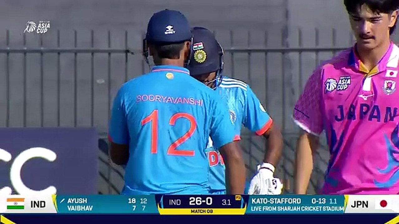 India U19 vs Japan U19 _ ACC Men s U19 Asia Cup _ Match 8 - video Dailymotion