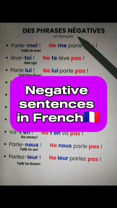 Negative sentences in French 🇨🇵|Learn and speak french with Alain and ...
