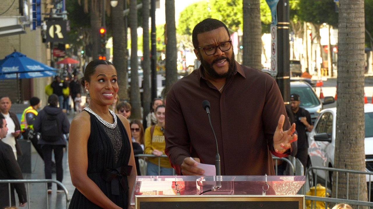 Tyler Perry speech at Kerry Washington's Hollywood Walk of Fame star ...