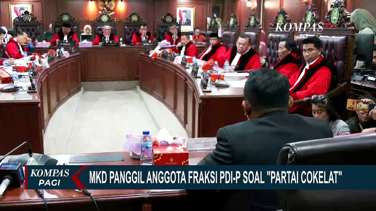 MKD Minta Anggota DPR Fraksi PDIP Yulius Setiarto Klarifikasi soal 'Partai Coklat' - Video ...