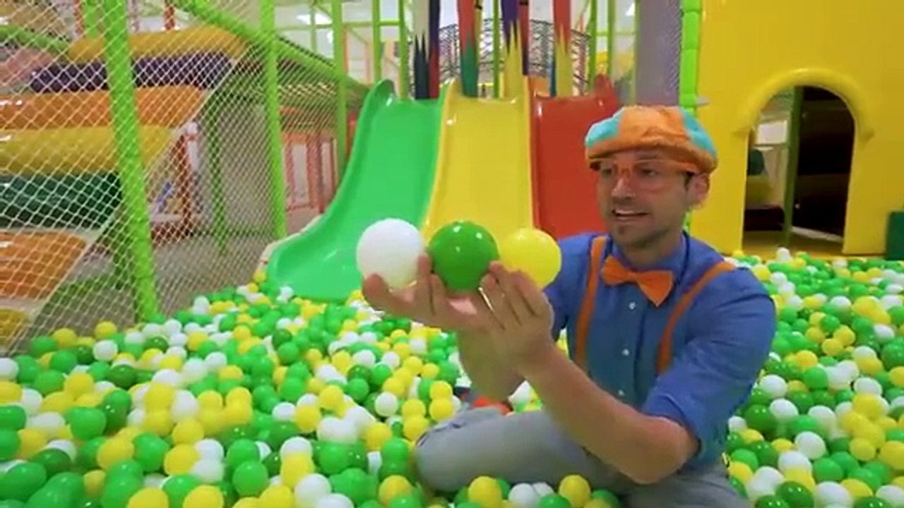 Blippi Visits Jumping Beans Indoor Playground! _ Learn With Blippi ...