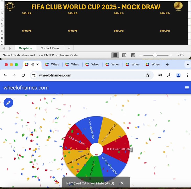 2025 FIFA Club World Cup Mock Draw - video Dailymotion