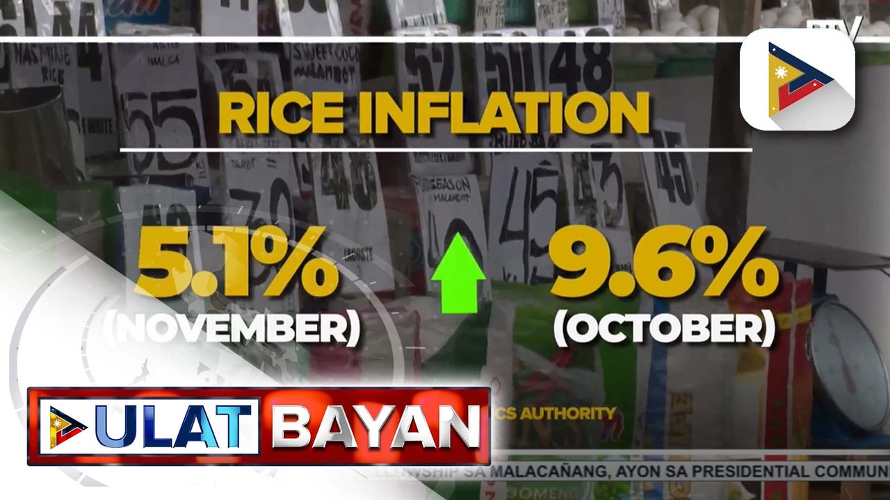 Inflation rate sa bigas nitong Nobyembre, bumagal; Mga isinagawang ...