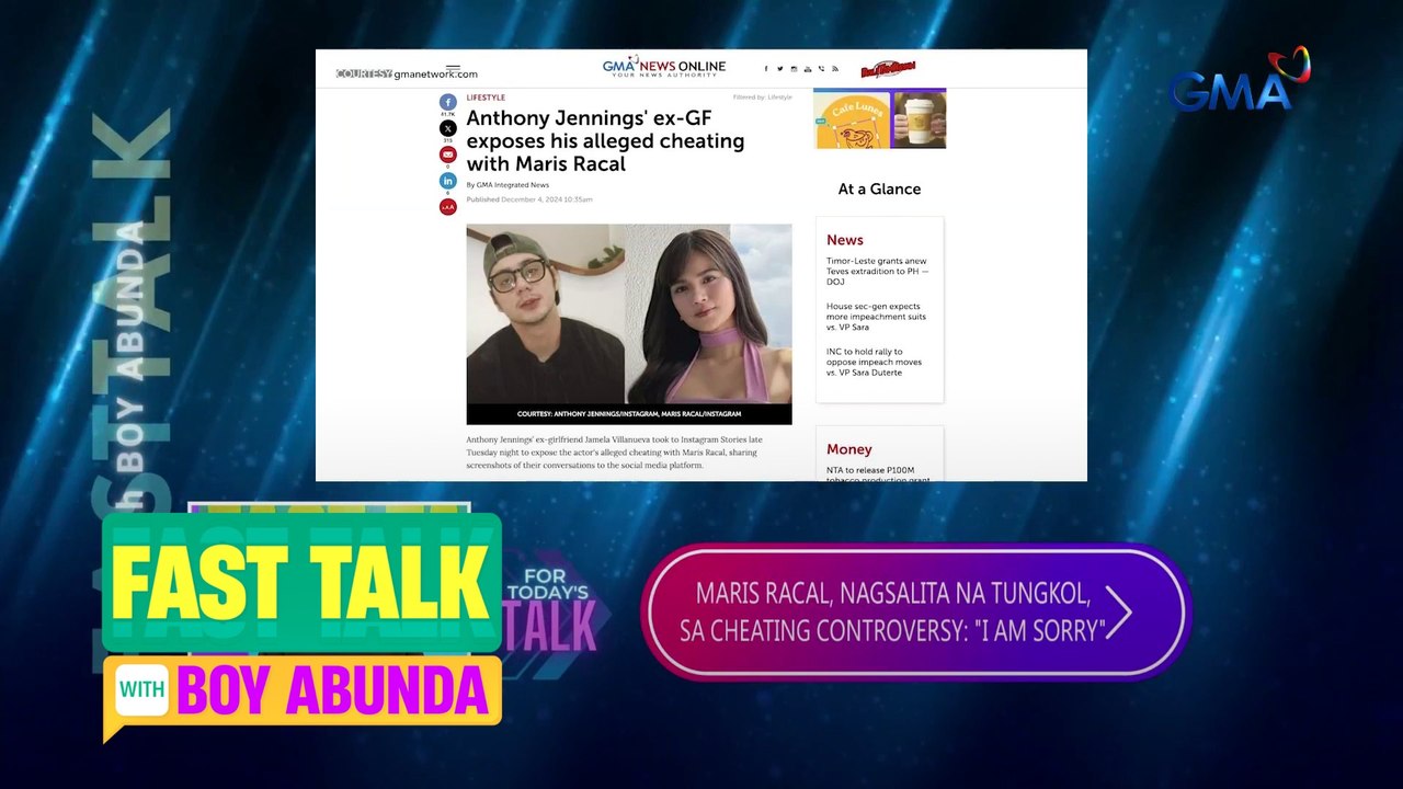 Fast Talk with Boy Abunda: Maris Racal, nagsalita na tungkol sa isyu niya kay Anthony! (Episode ...