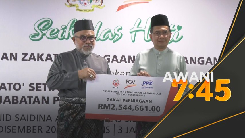 Sempurnakan agihan, bayaran zakat 2024 berjumlah RM19.9 juta | Astro Awani