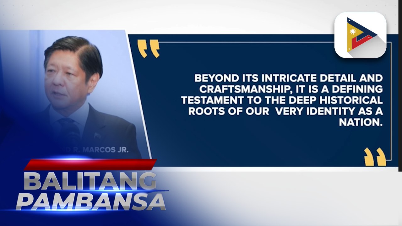 PBBM, receives the original Murillo Velarde 1734 map known as the ...