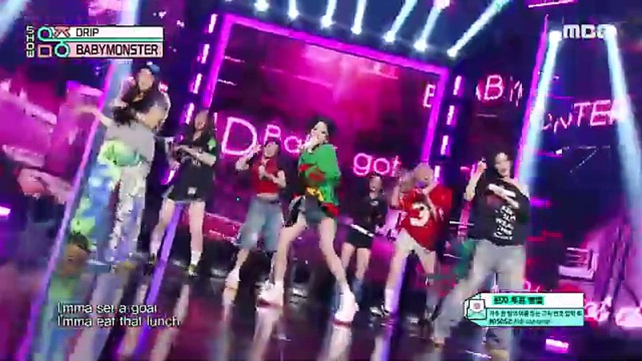 BABYMONSTER - DRIP | Show! MusicCore | aired on MBC 24-11-23 - Video Dailymotion