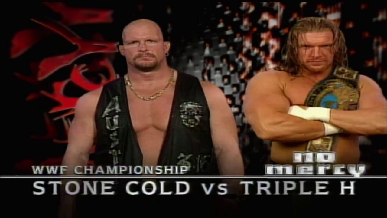 Triple H vs Stone Cold Steve Austin WWF Title Match No Mercy 1999 17/10 ...