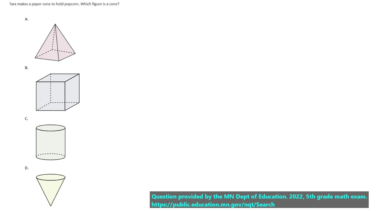 Math practice question, 3D shapes, question 5 - video Dailymotion